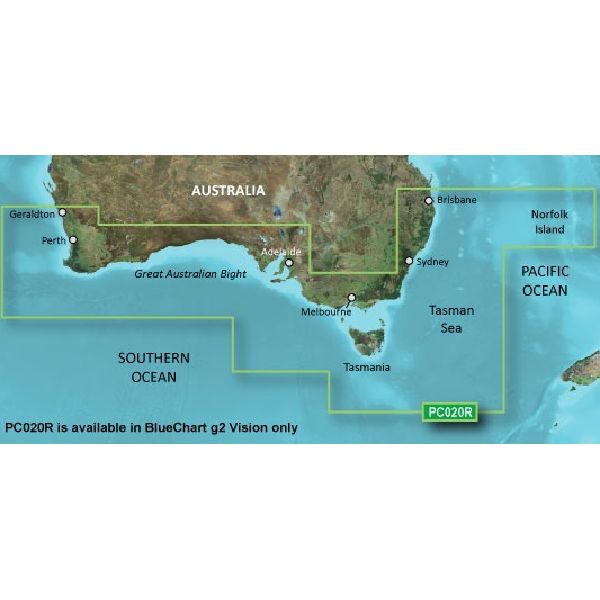 BlueChart® g3 Vision - Cartes côtières Australie, Brisbane à Geraldton ...
