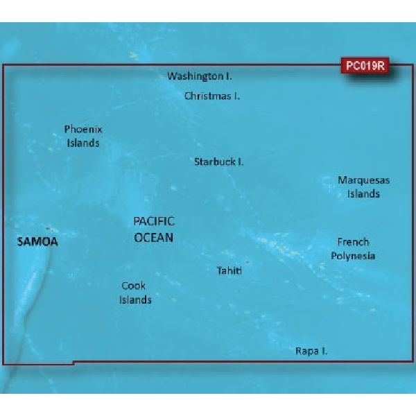 BlueChart® g3 - Polynesia Coastal Charts - HXPC019R - Garmin | Raytech ...