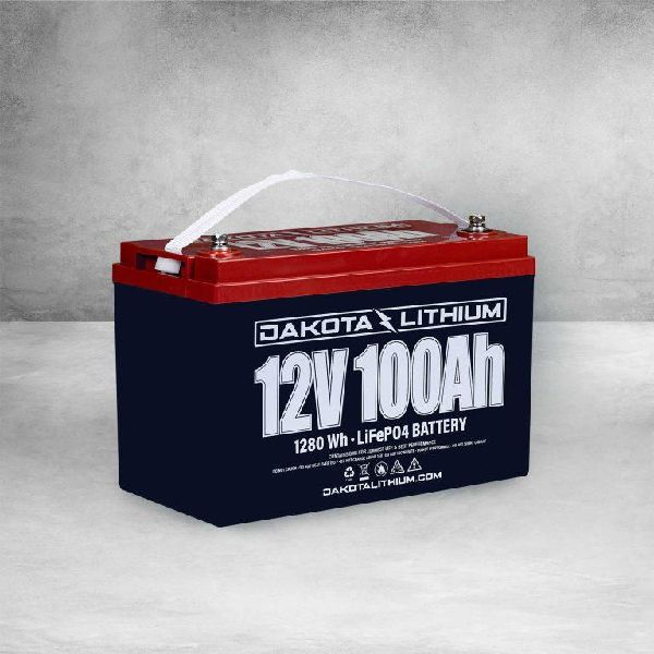 Dakota Lithium 12v 100Ah Deep Cycle LiFePO4 Battery with 12v 10A ...