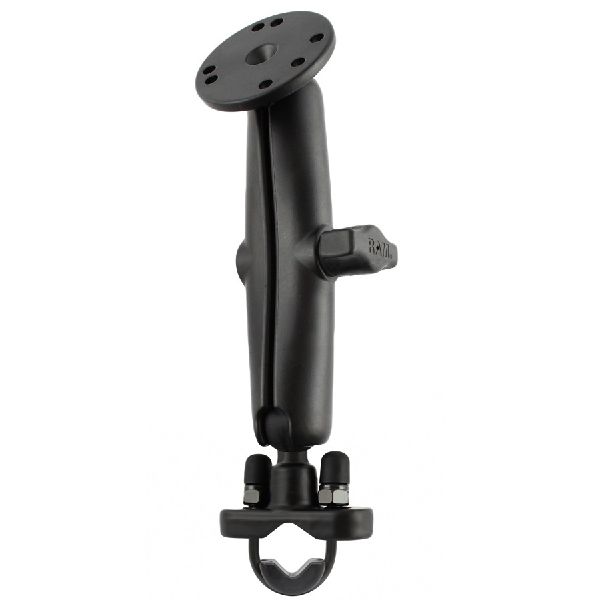 1" Ball Rail Mount with Long Double Socket Arm, Zinc Coated U-Bolt Base ...