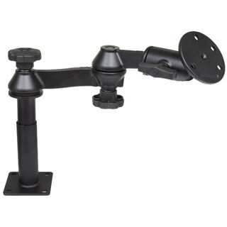 Tele-Pole™ with 4" & 5" Poles, Swing Arms & Large Round Plate - RAM ...