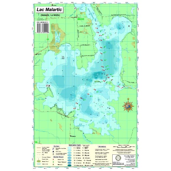 Carte Papier : Lac Malartic - TrakMaps | Raytech Électronique