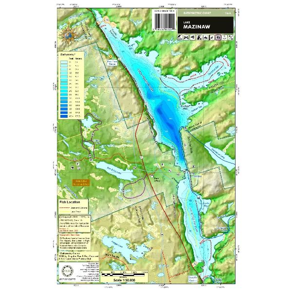 Paper chart : Mazinaw Lake - TRAKMAPS | Raytech Electronic
