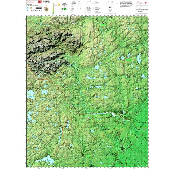 Carte Papier : Région Lanaudière: Sud-ouest - TRAKMAPS | Raytech ...