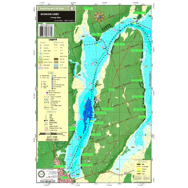 Carte Papier : Lac Scugog - TrakMaps | Raytech Électronique