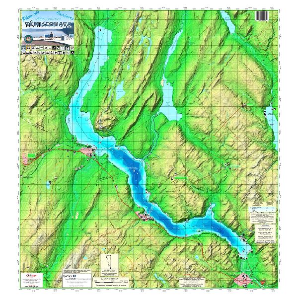 Carte Papier : Région du Lac Témiscouata - TRAKMAPS | Raytech Électronique