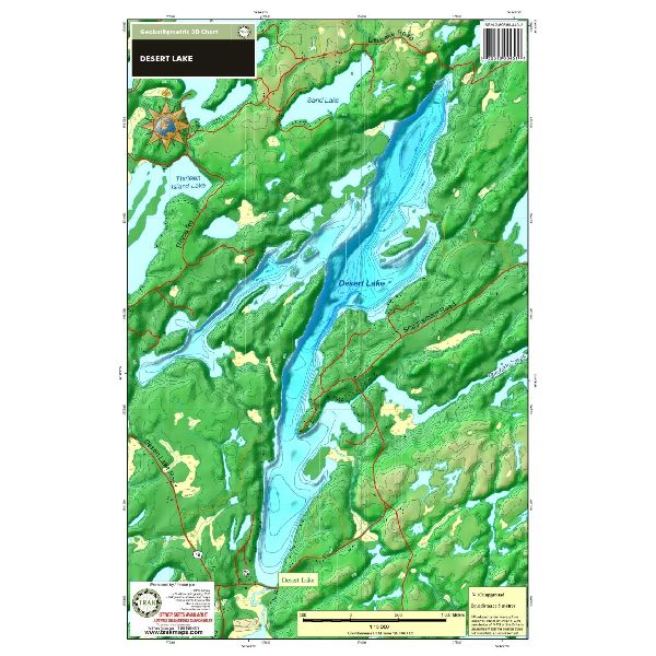 Paper chart : Desert Lake - TRAKMAPS | Raytech Electronic