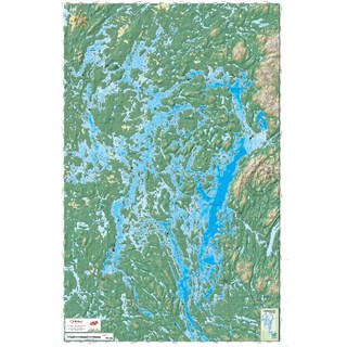 Carte Papier : Réservoir Cabonga (pliée) - TRAKMAPS | Raytech Électronique