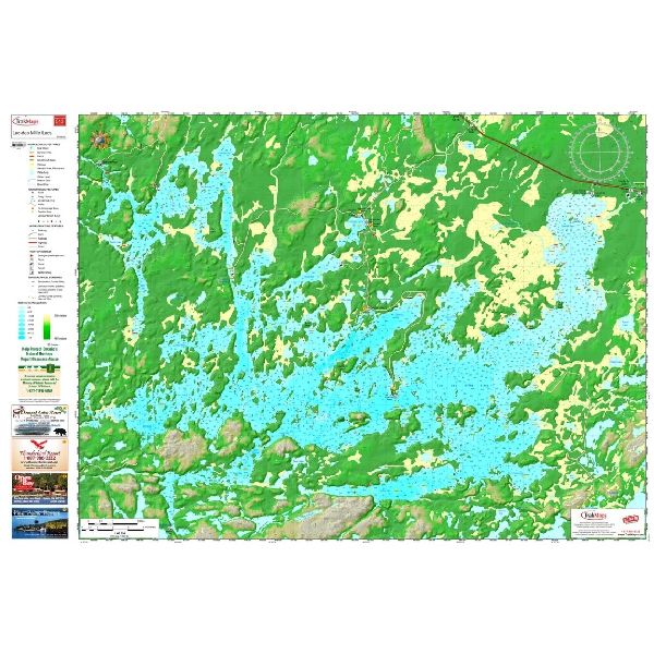 Paper chart : Lake des Mille Lacs - TrakMaps | Raytech Electronic