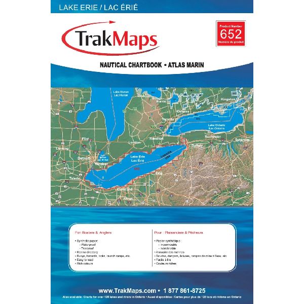Paper Chartbook : Lake Erie - TrakMaps | Raytech Electronic