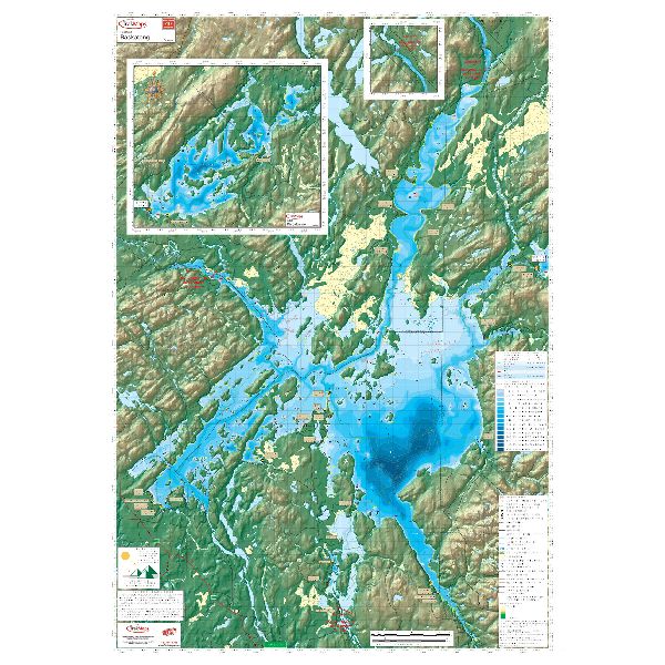 Carte Papier : Réservoir Baskatong - TRAKMAPS | Raytech Électronique